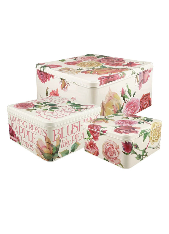 Rose Garden Set Of 3 Square Cake Tins – Emma Bridgewater UK