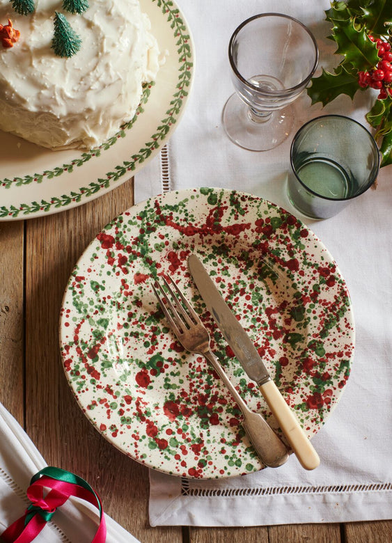 Seconds Christmas Splatter Large Dinner Plate, 10.5 Inch – Emma ...