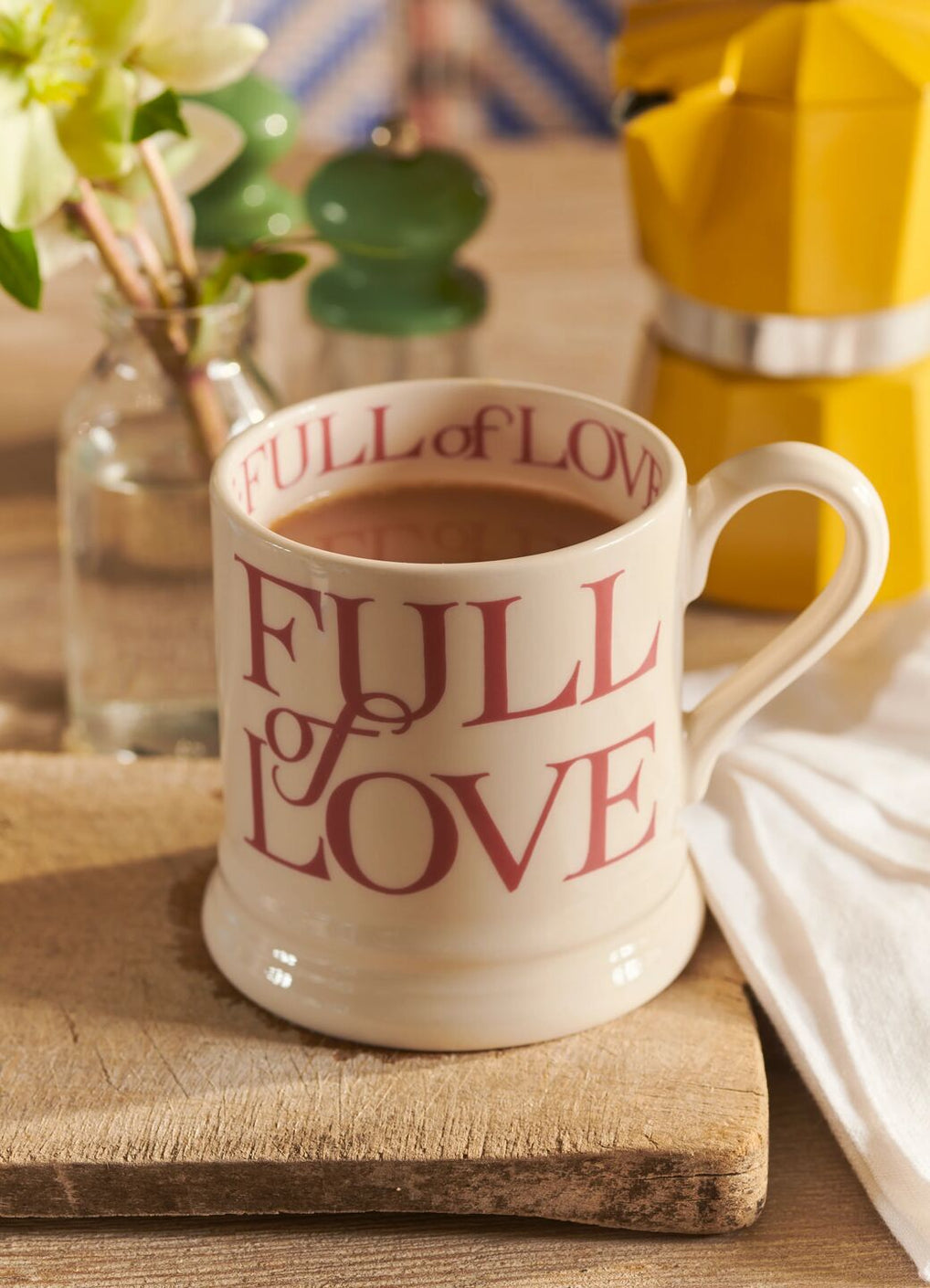 Pink Toast Full Of Love 1/2 Pint Mug – Emma Bridgewater UK