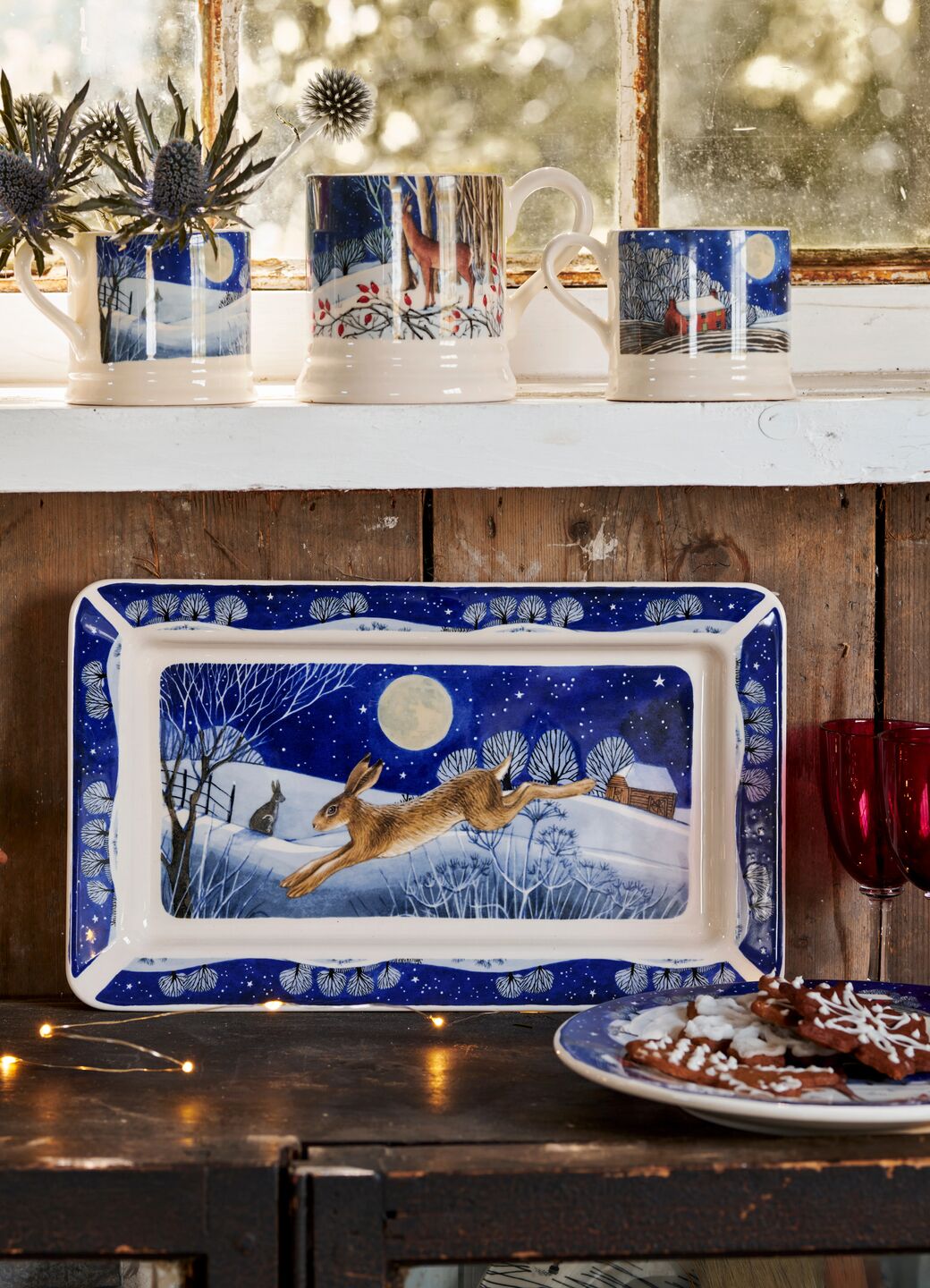 Midnight Hare Medium Oblong Plate – Emma Bridgewater UK