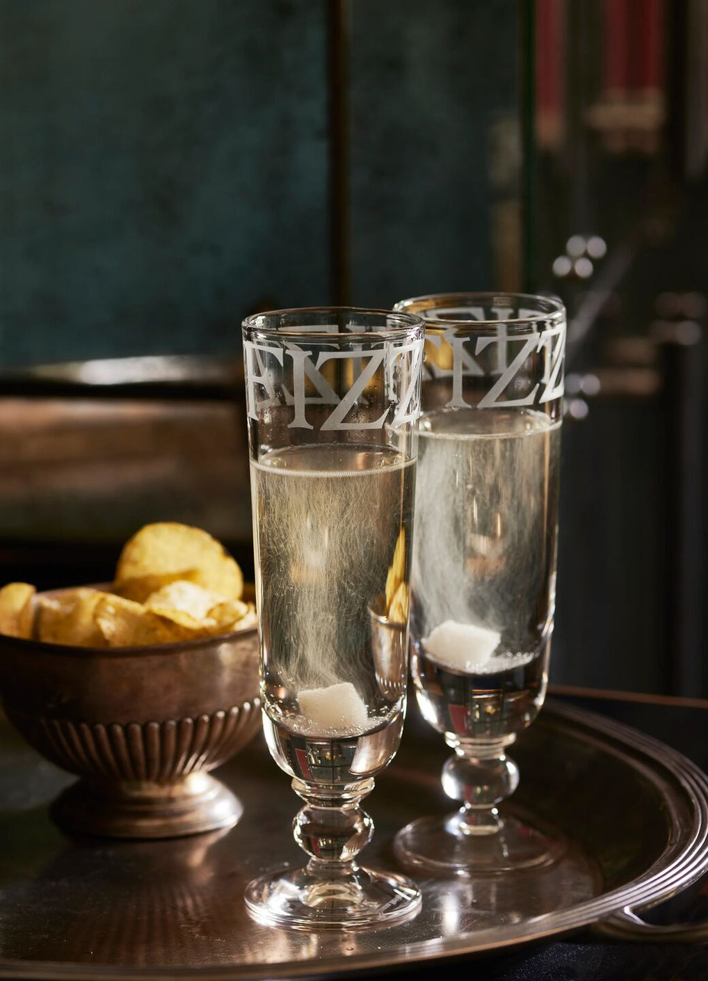 Black Toast Set Of 2 Glass Flutes – Emma Bridgewater UK