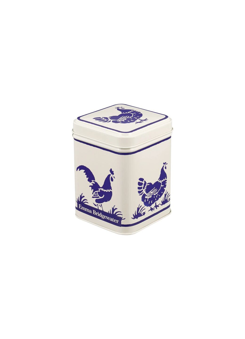 Blue Hen Small Square Tin Caddy – Emma Bridgewater UK