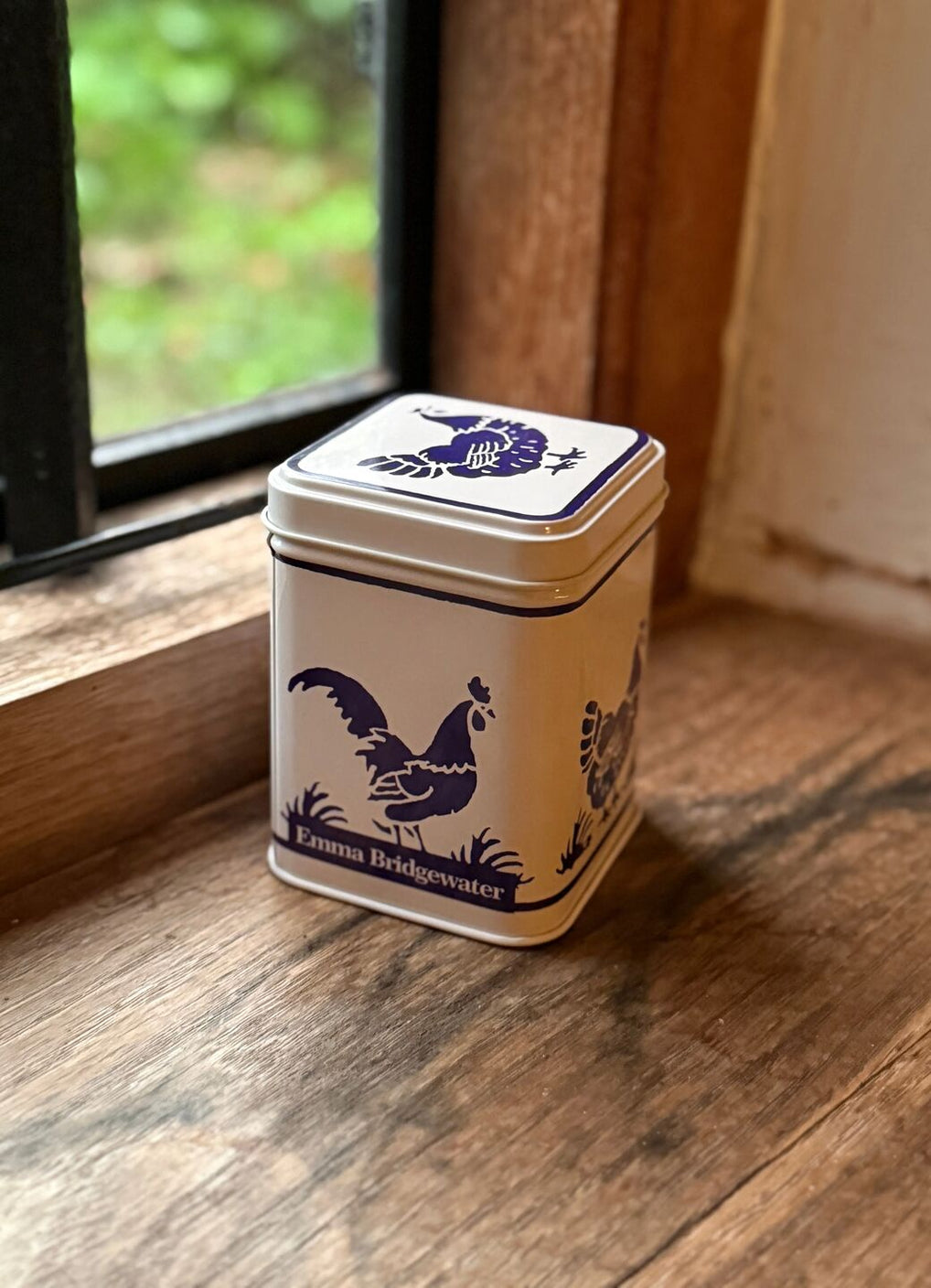 Blue Hen Small Square Tin Caddy – Emma Bridgewater UK