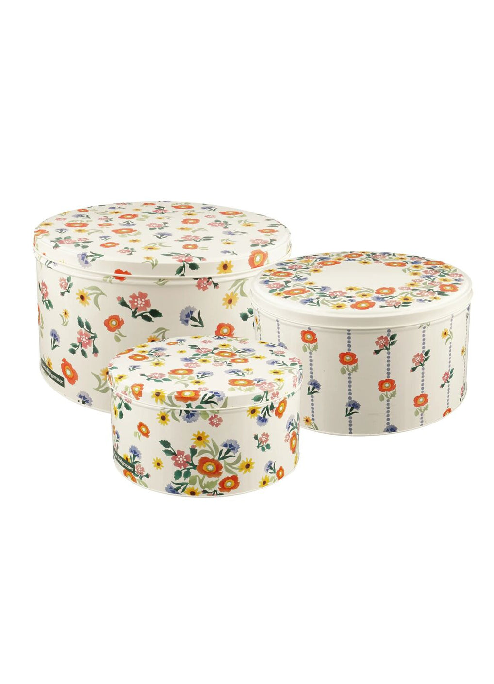 Poppies & Pinks Set Of 3 Round Cake Tins – Emma Bridgewater UK